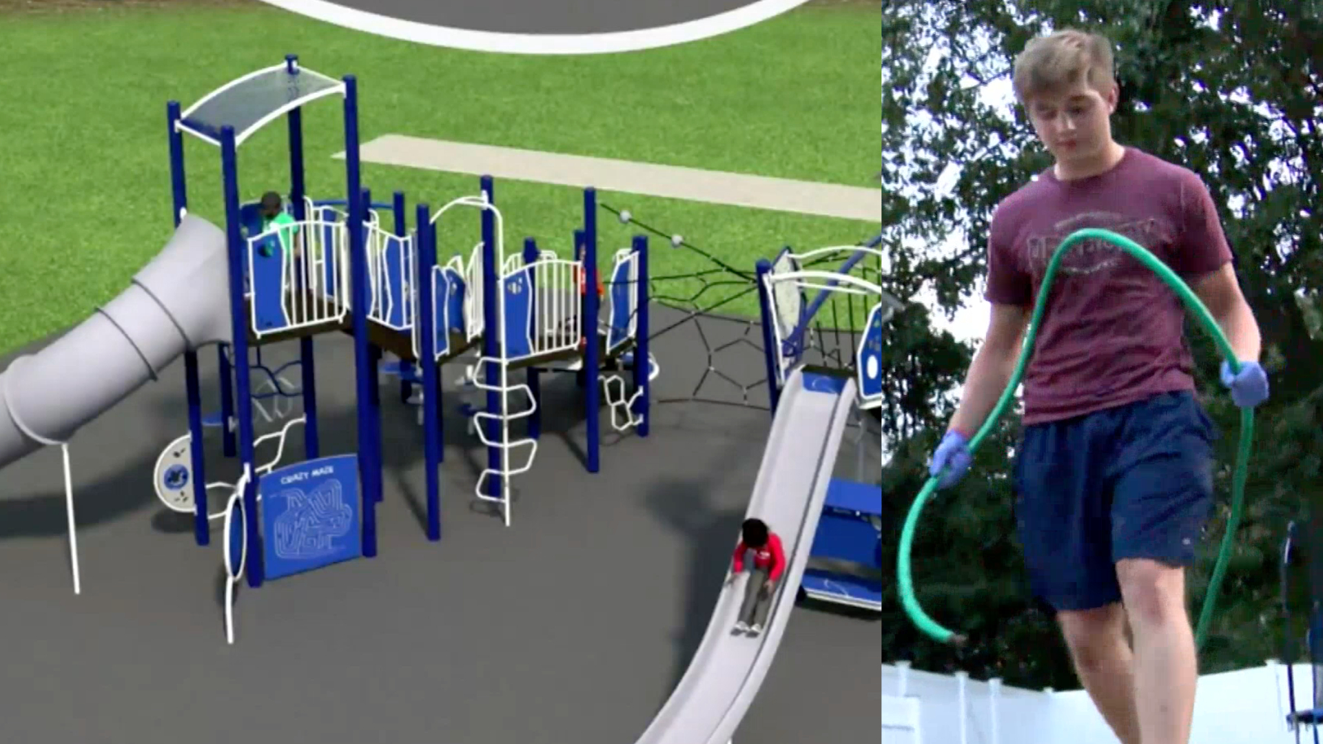 Teen raises money to build new neighbourhood playground for kids with ...