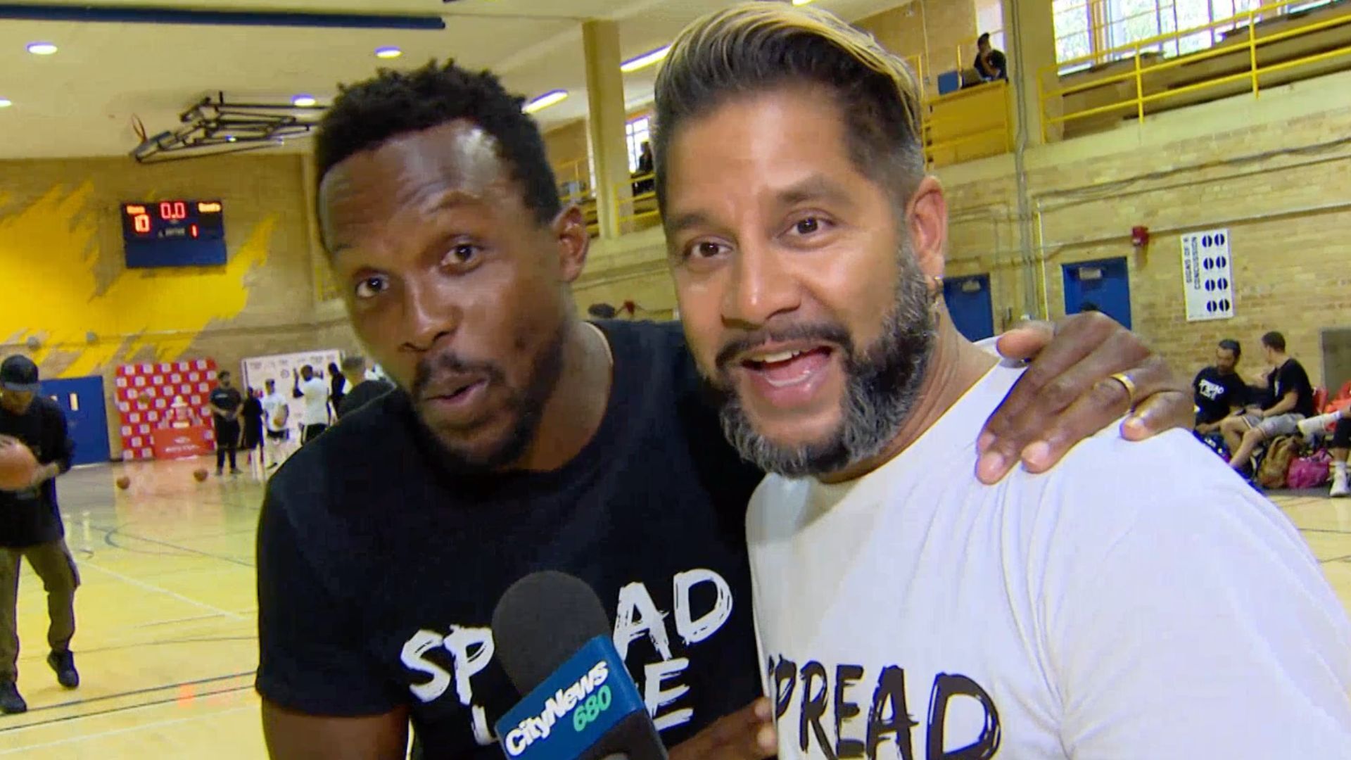 Devo shows off his skills in the HoopsforCancer basketball tournament ...