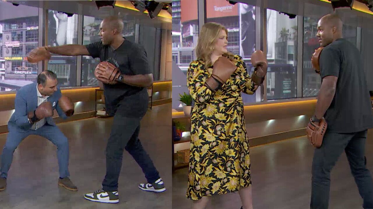 Meredith and Sid learn how to box with George Foreman III – Breakfast ...