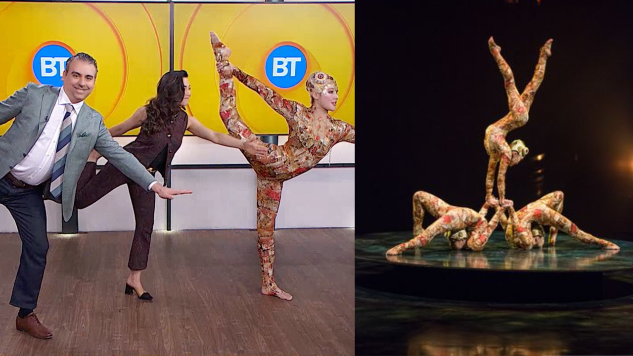 A Cirque Du Soleil contortionist just gave our hosts a lesson ...
