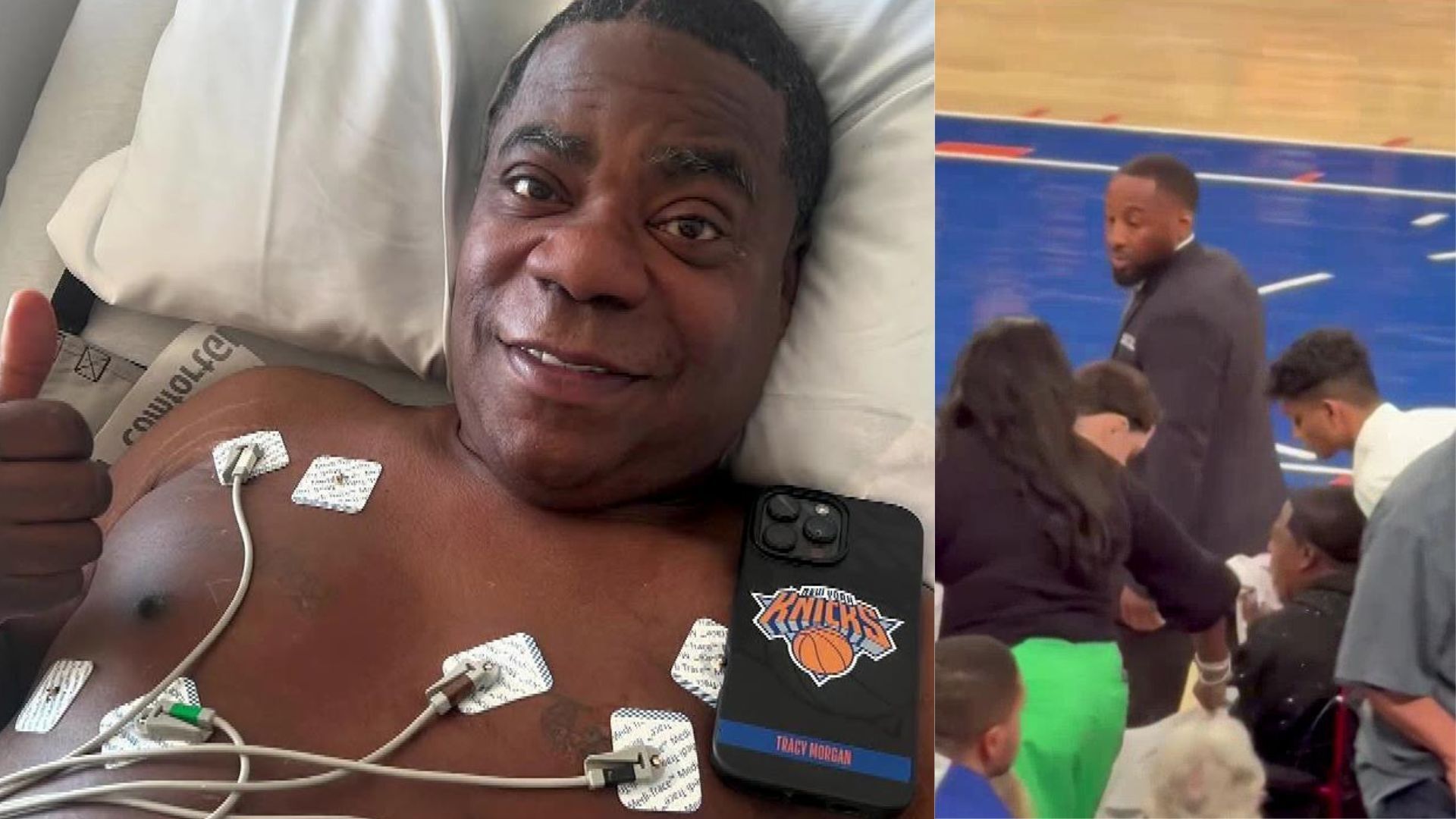 Comedian Tracy Morgan gives first update after courtside food poisoning ...