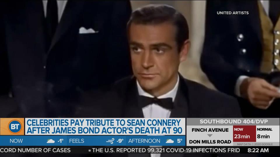 BT Entertainment: Celebrities pay tribute to Sean Connery after James ...
