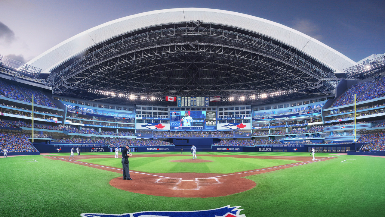 An inside look at the newly renovated field at the Rogers Centre ...