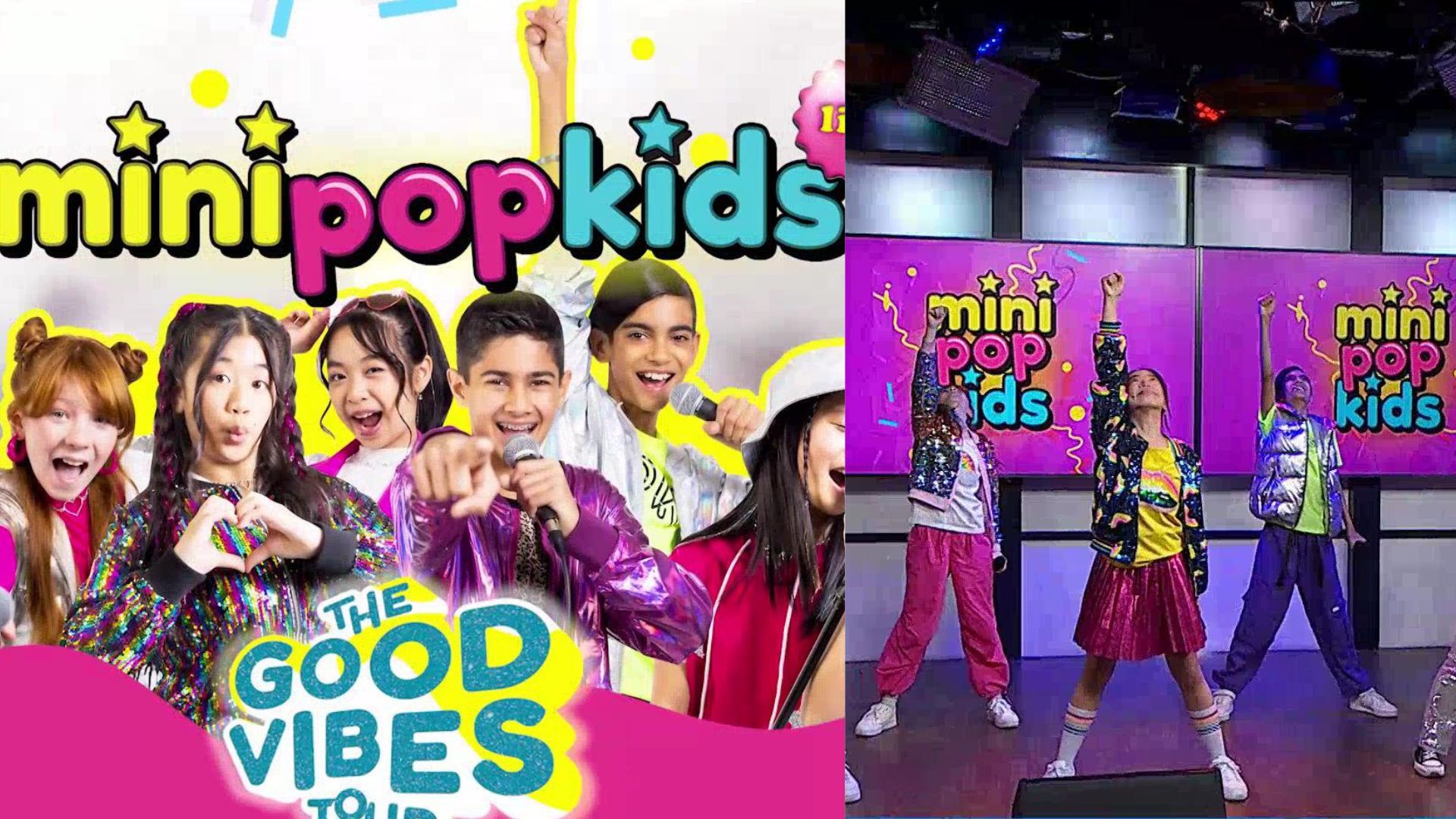 The Mini Pop Kids are LIVE in studio with an iconic performance ...