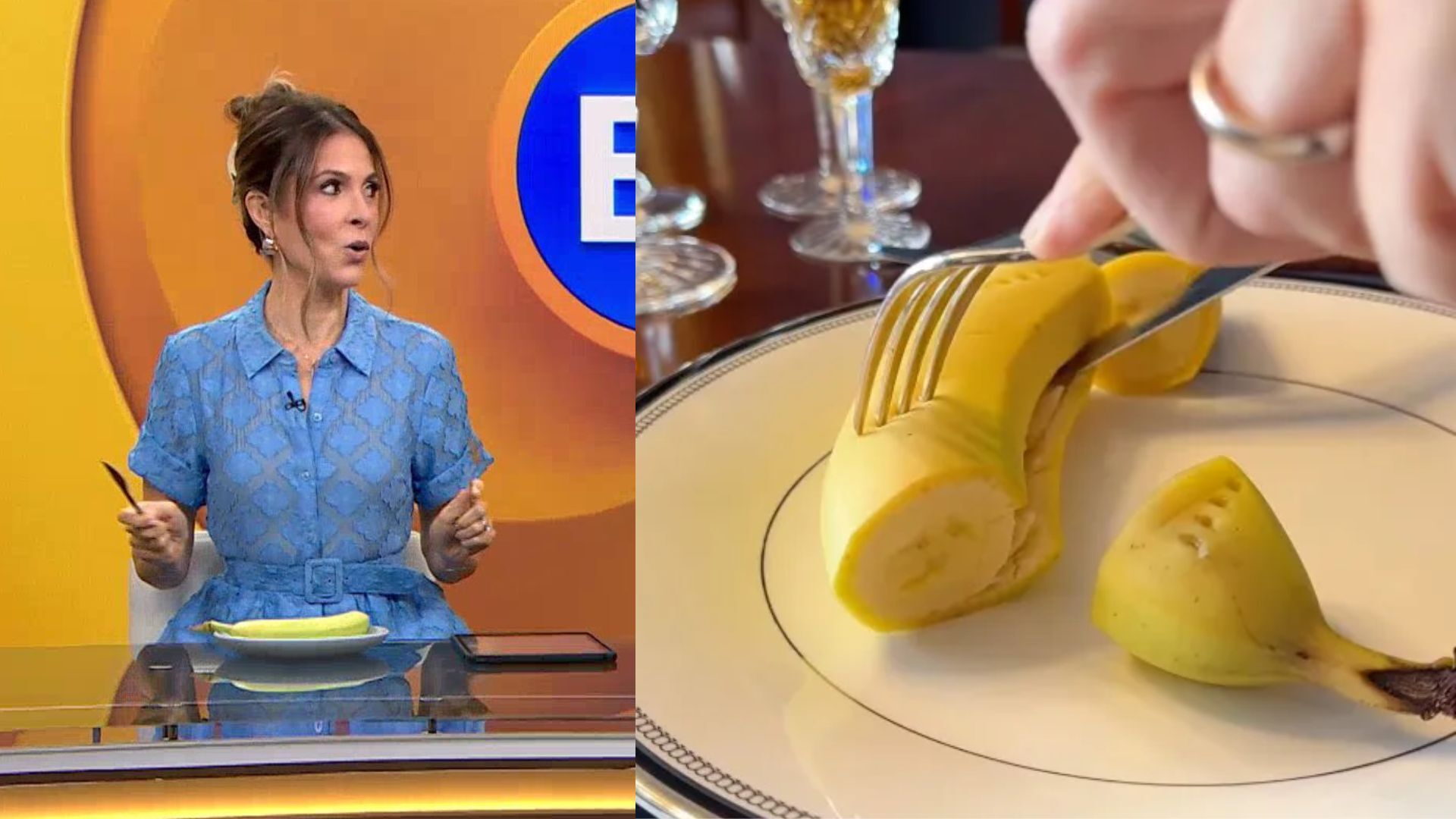 We try to eat a banana the CORRECT way according to an etiquette expert ...