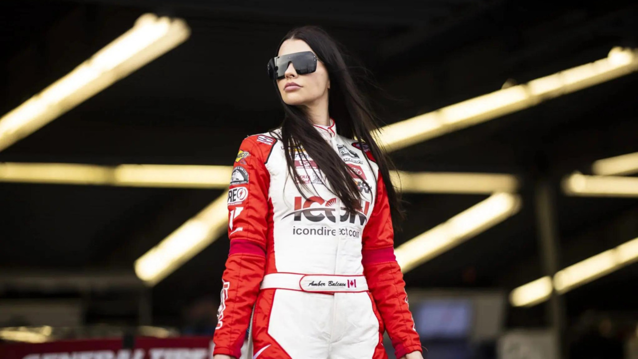 Meet Amber Balcaen — the first Canadian woman to win a NASCAR race in ...