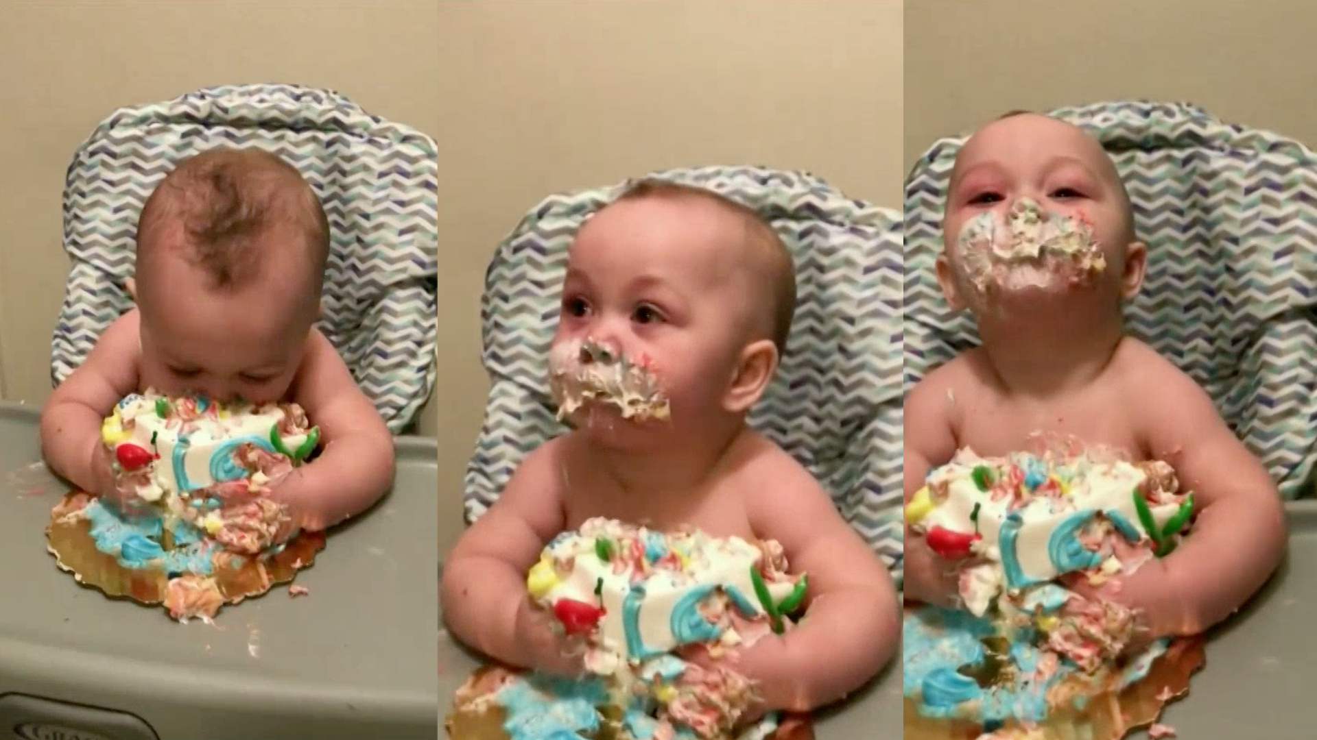 Baby enjoys birthday cake in unexpected (but adorable) way – Breakfast ...