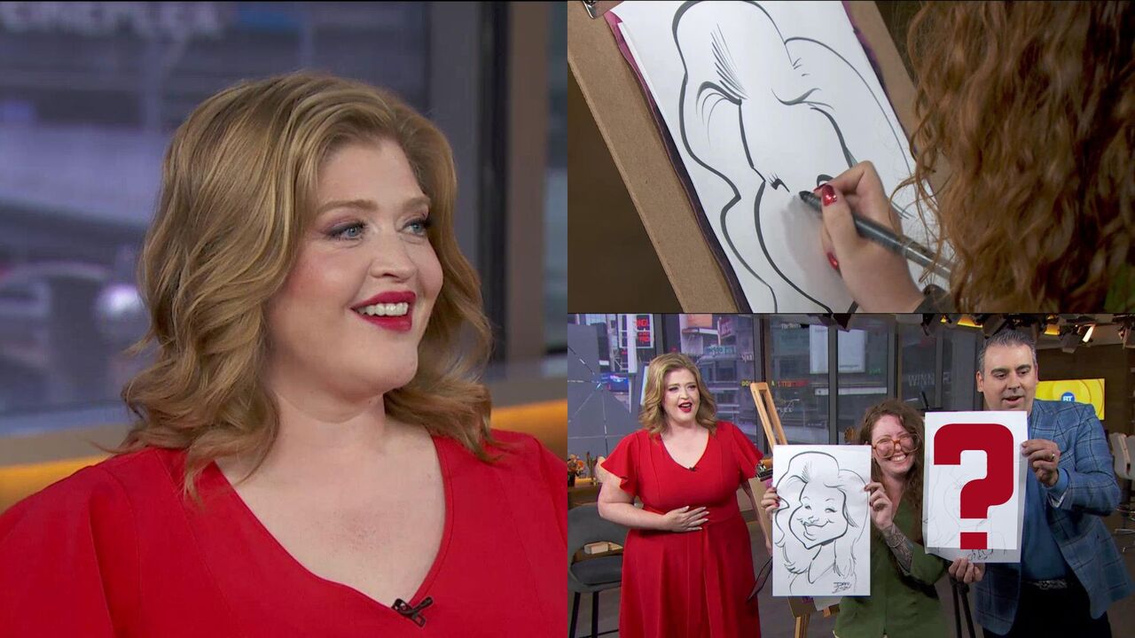 Sid just attempted to draw a caricature of Meredith on national TV ...