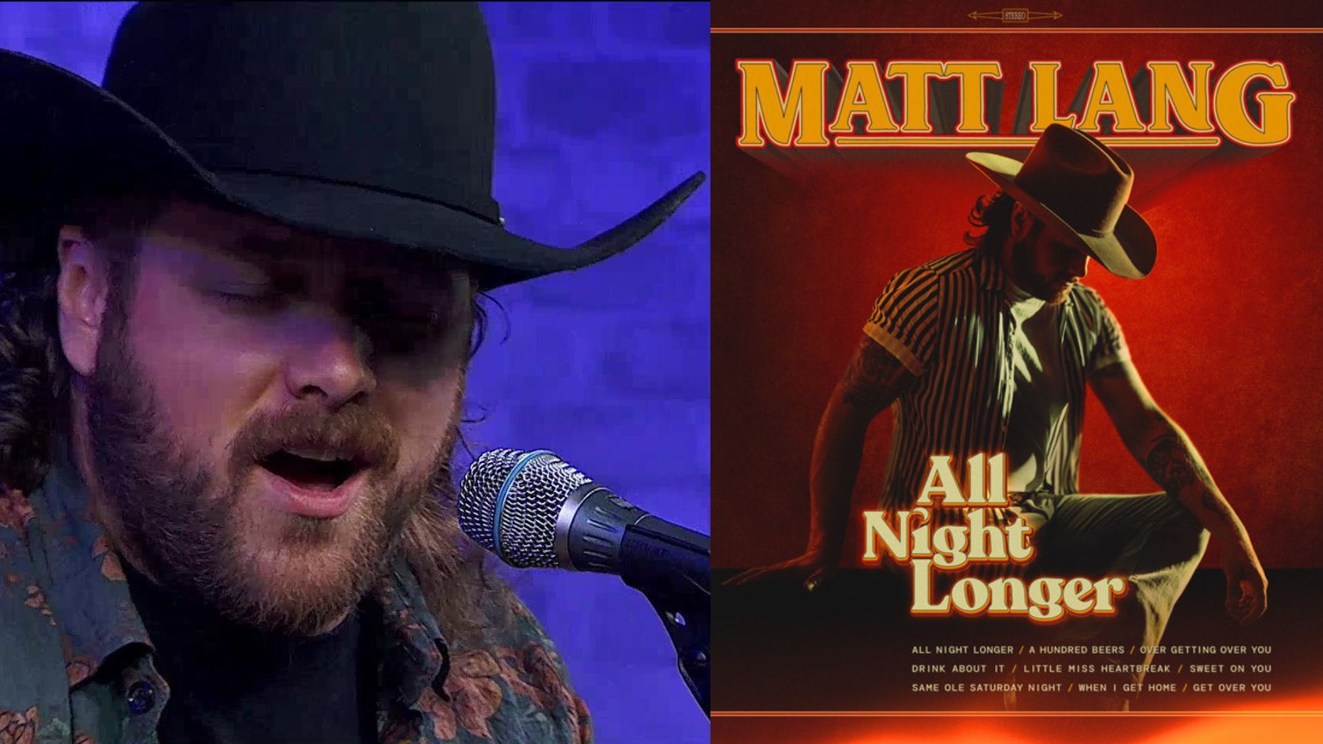 Country music artist Matt Lang performs “A Hundred Beers” LIVE on BT ...