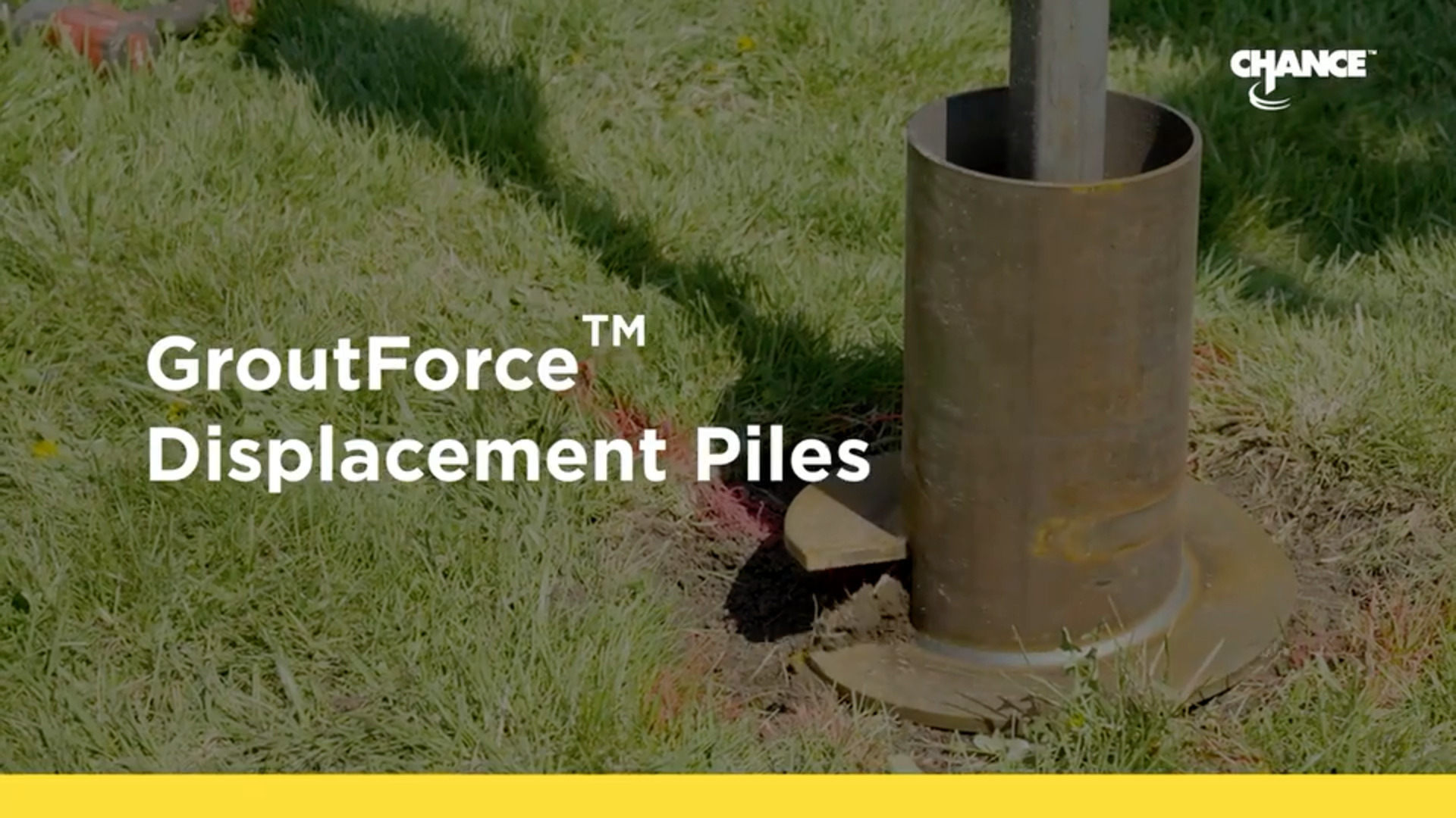 GroutForce Displacement Pile Explained - Helical Piles - Chance ...