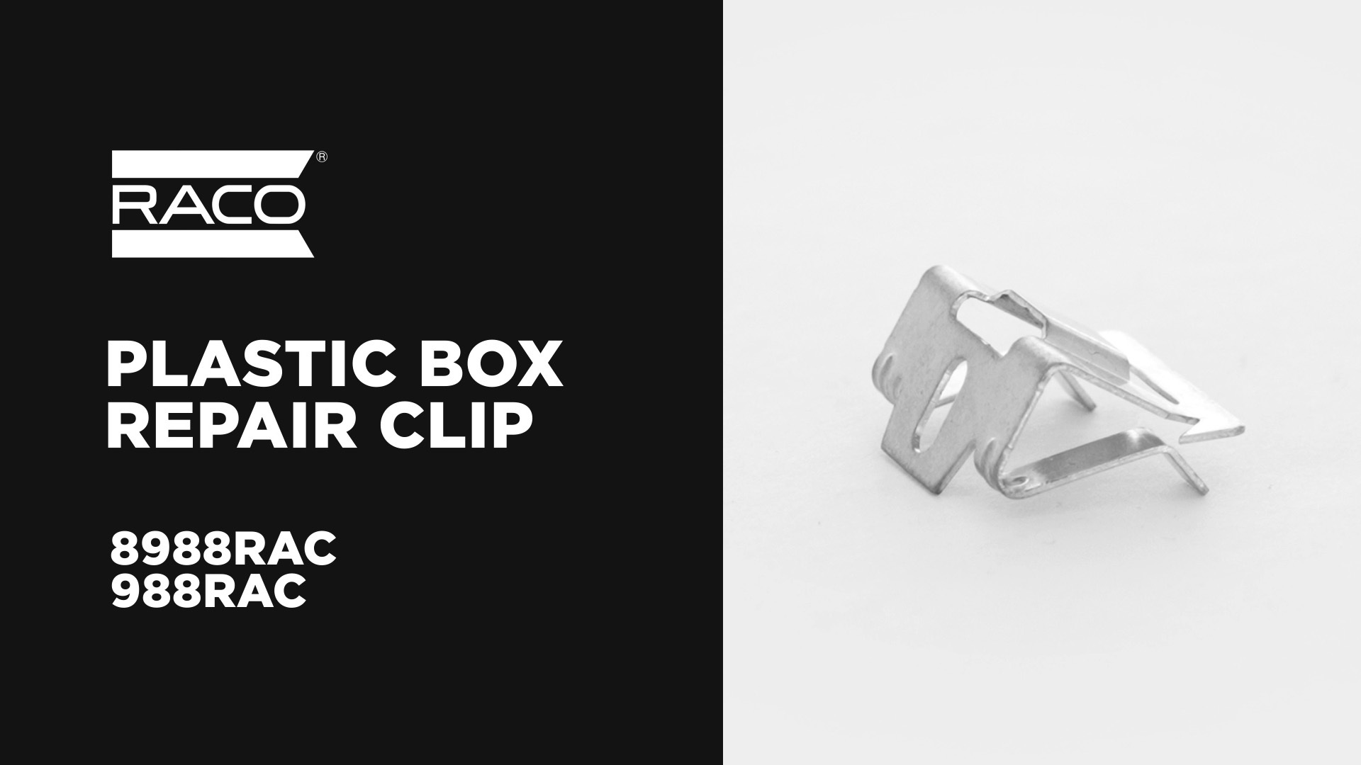 Installing The RACO Plastic Box Repair Clip | Raco