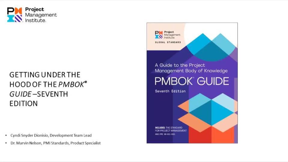 What's New In The PMBoK 7th Edition? By Amine EL HARRADI, 60% OFF