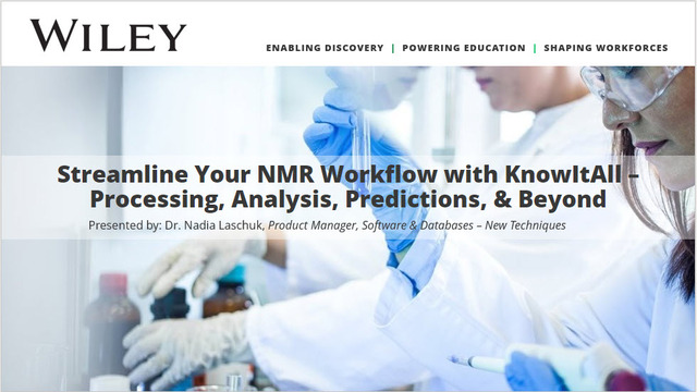 Streamline Your NMR Workflow with KnowItAll
