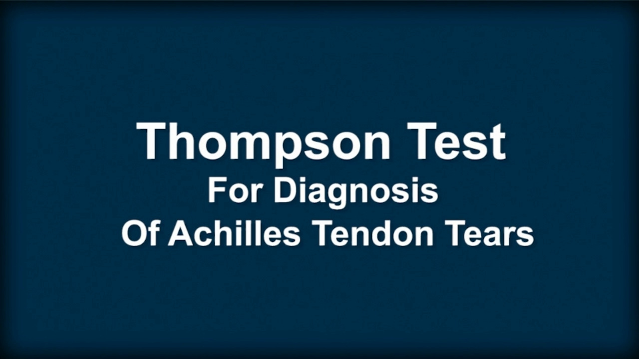 Achilles Tendon Tears - Injuries; Poisoning - MSD Manual Professional ...