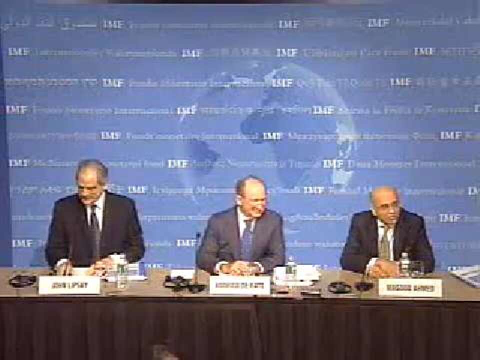 IMF Videos - Press Briefing by IMF Managing Director Rodrigo de Rato