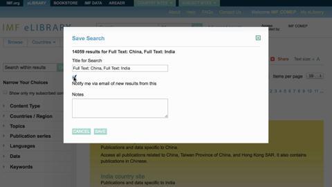 IMF Videos - IMF eLibrary Learning Series: Search