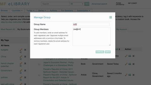 IMF Videos - IMF eLibrary Learning Series: My eLibrary