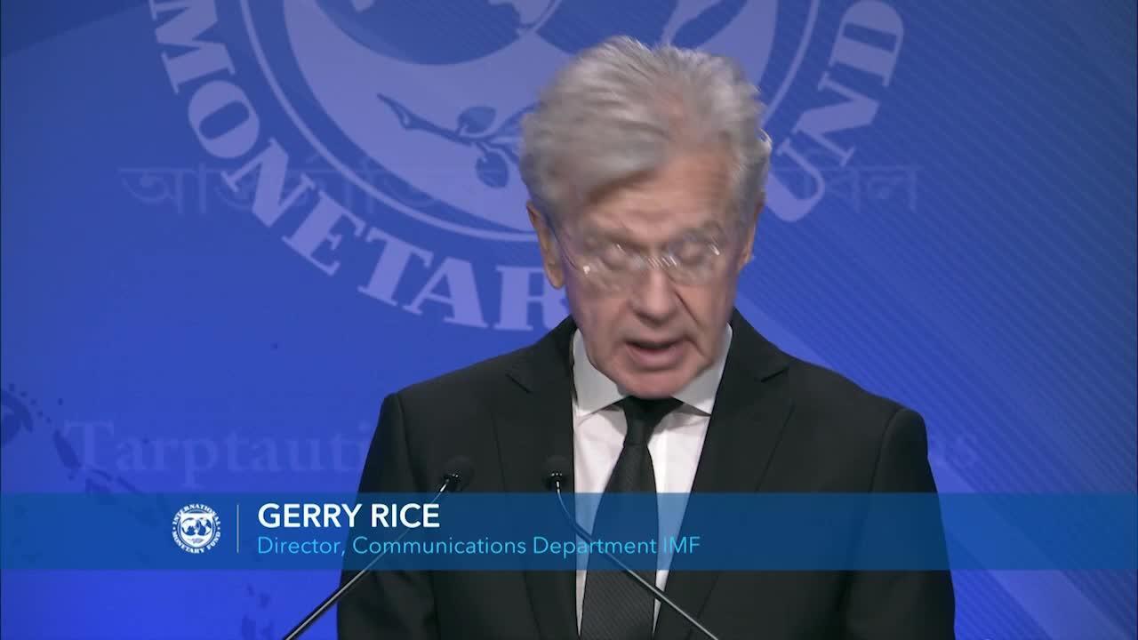 IMF Videos - Press Briefing by Gerry Rice, Director, IMF Communications ...