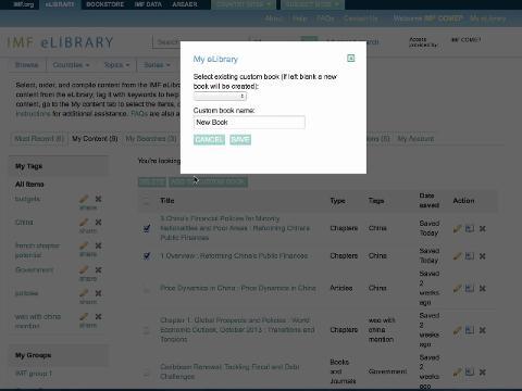 IMF Videos - IMF eLibrary Learning Series: Custom Book Creation
