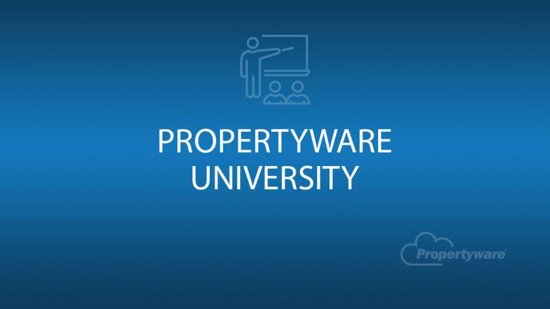 Propertyware Property Management Software Training