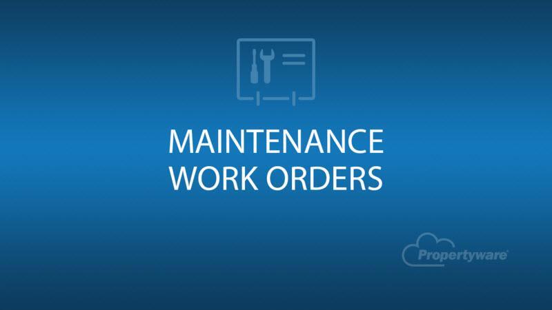 Property Maintenance Software Work Order Demo