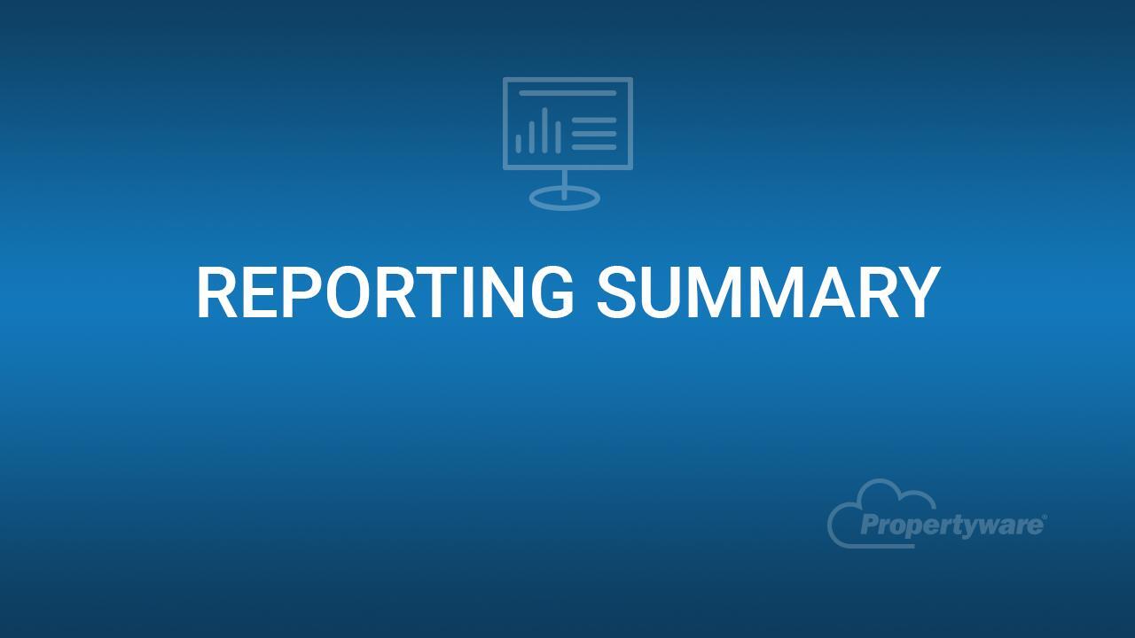 Rental Property Management Reporting Software | Propertyware