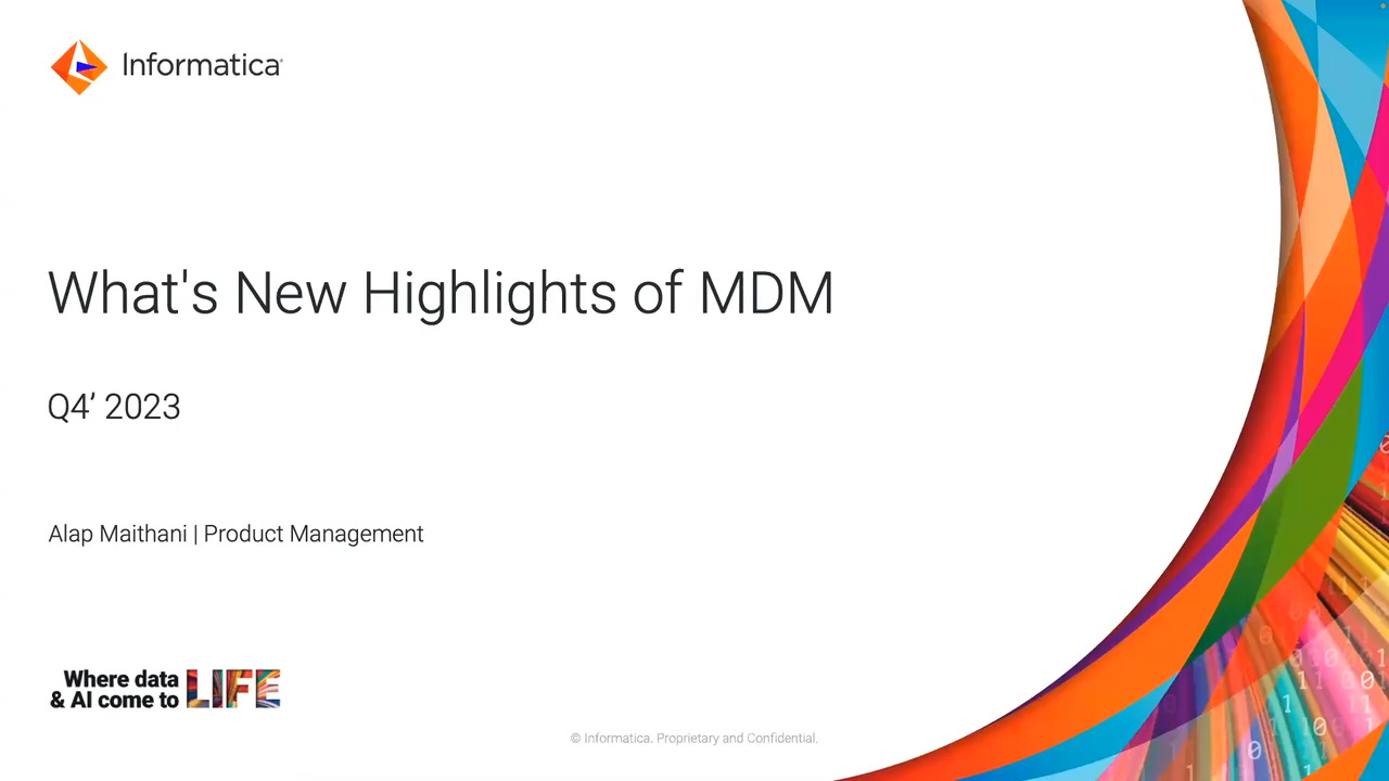 Meet the Experts: What’s New in Intelligent MDM and 360 Applications ...