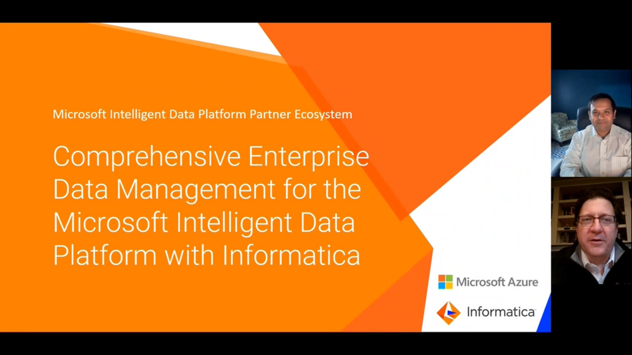 Experience end-to-end enterprise data management with Informatica for ...