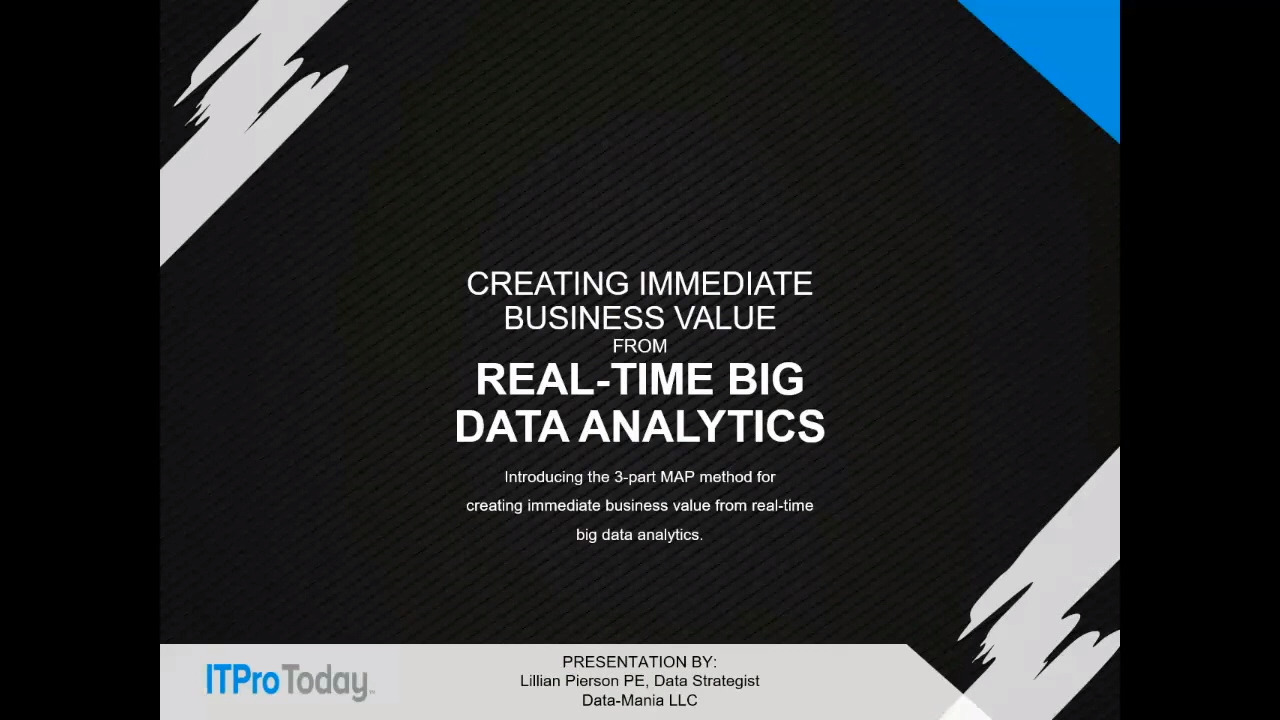 Creating Business Value from Real-Time Big Data Analytics | ピュア・ストレージ