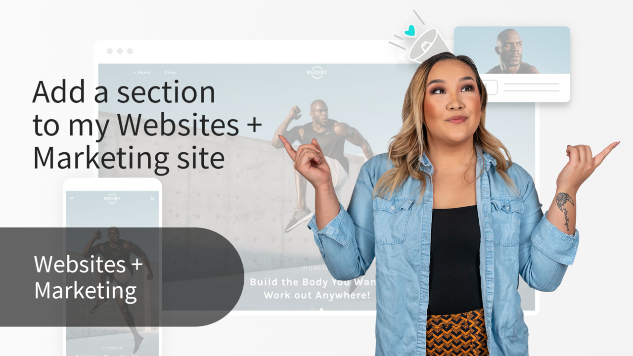 GoDaddy Help Center - How-To Video - Add a section to my Websites ...