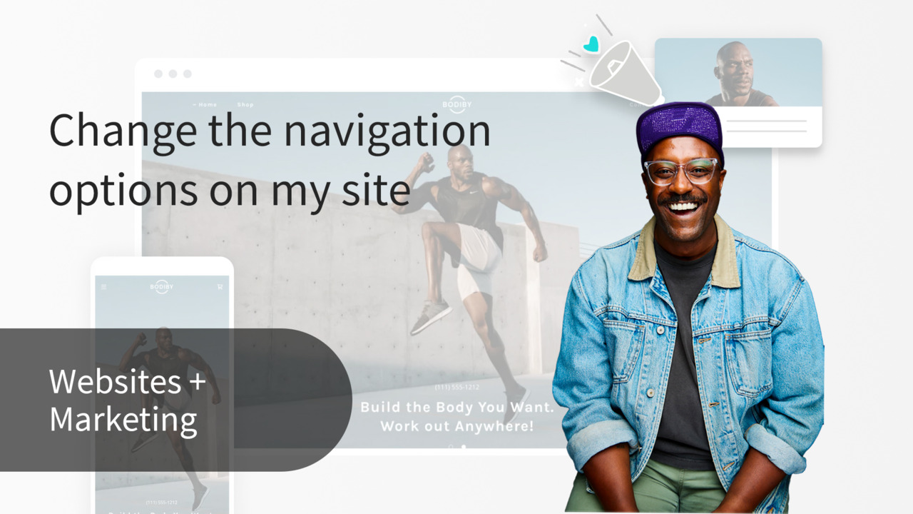 GoDaddy Help Center - How-To Video - Change the navigation options on ...