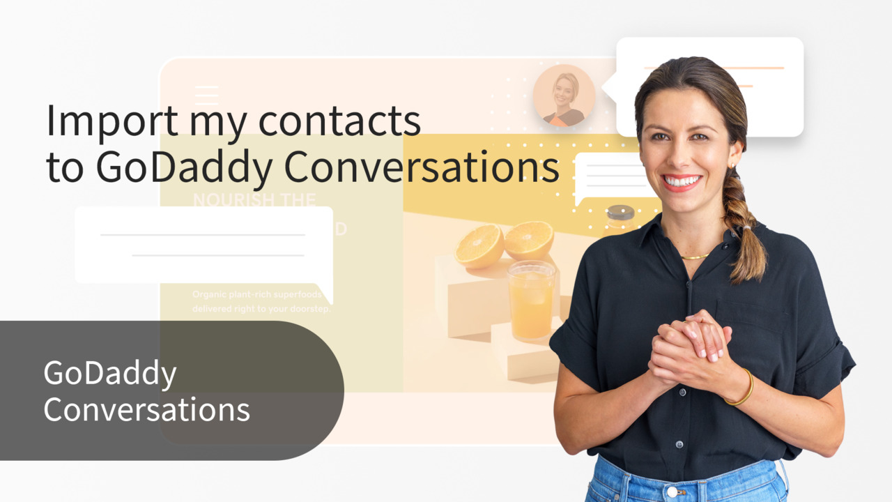 GoDaddy Help Center - How-To Video - Import my contacts to GoDaddy ...