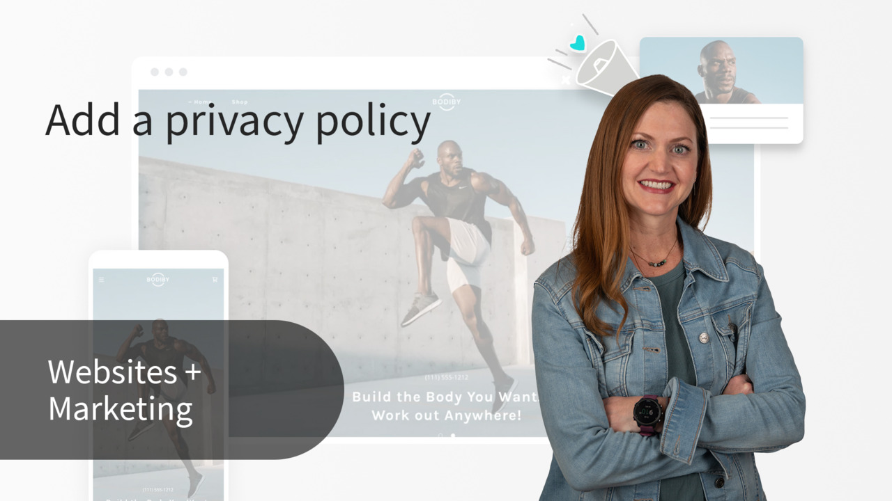 GoDaddy Help Center - How-To Video - Add a privacy policy