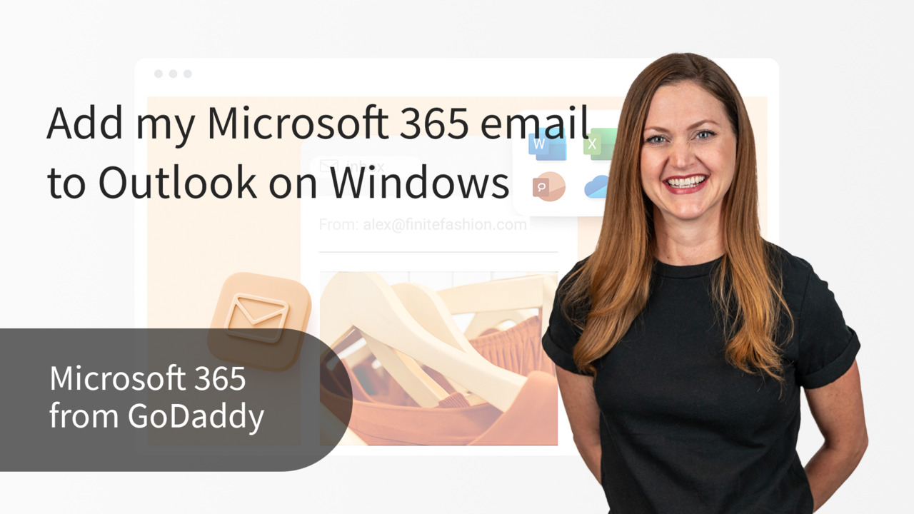 GoDaddy Help Center - How-To Video - Add my Microsoft 365 email to ...