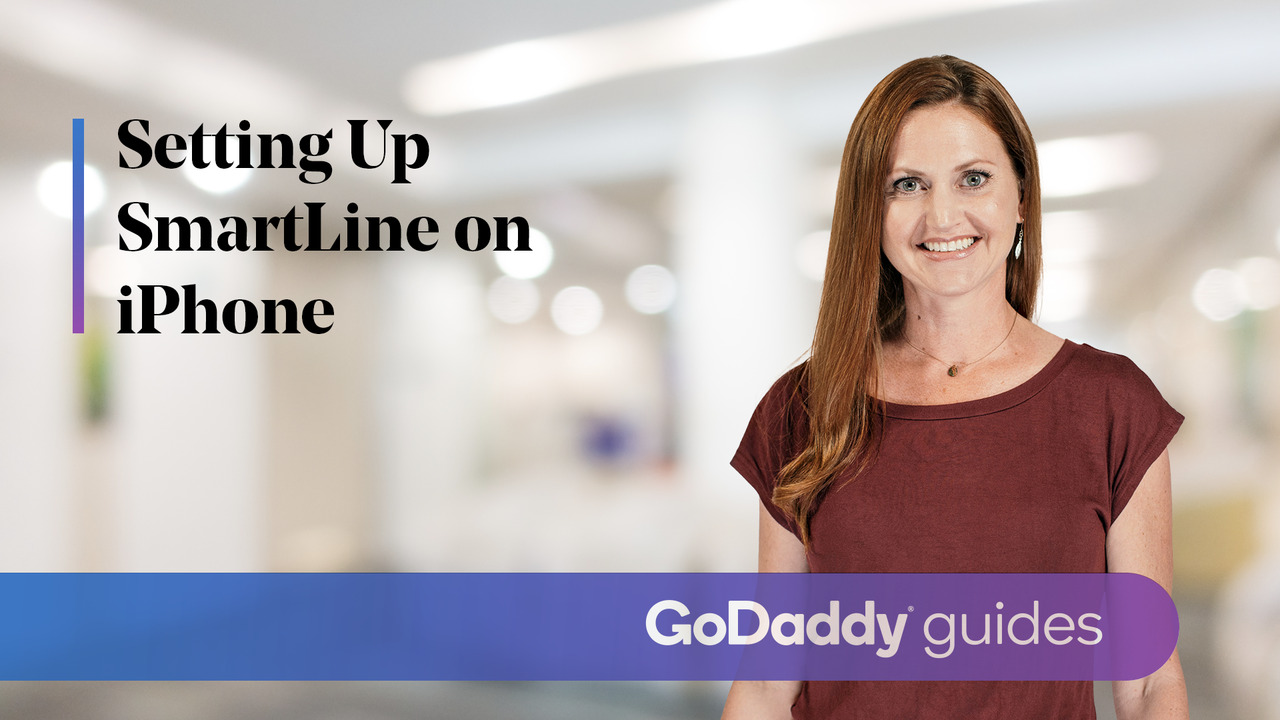 GoDaddy Help Center - How-To Video - Setting Up SmartLine on iPhone