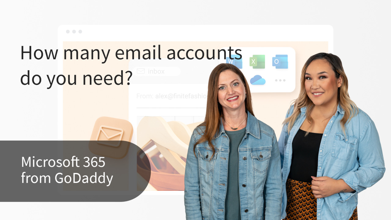 GoDaddy Help Center - How-To Video - How many email accounts do you need?