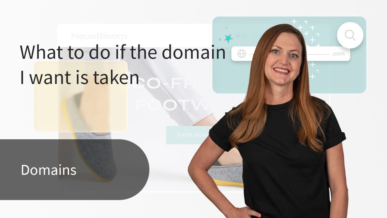 GoDaddy Help Center - How-To Video - What to do if the domain I want is ...