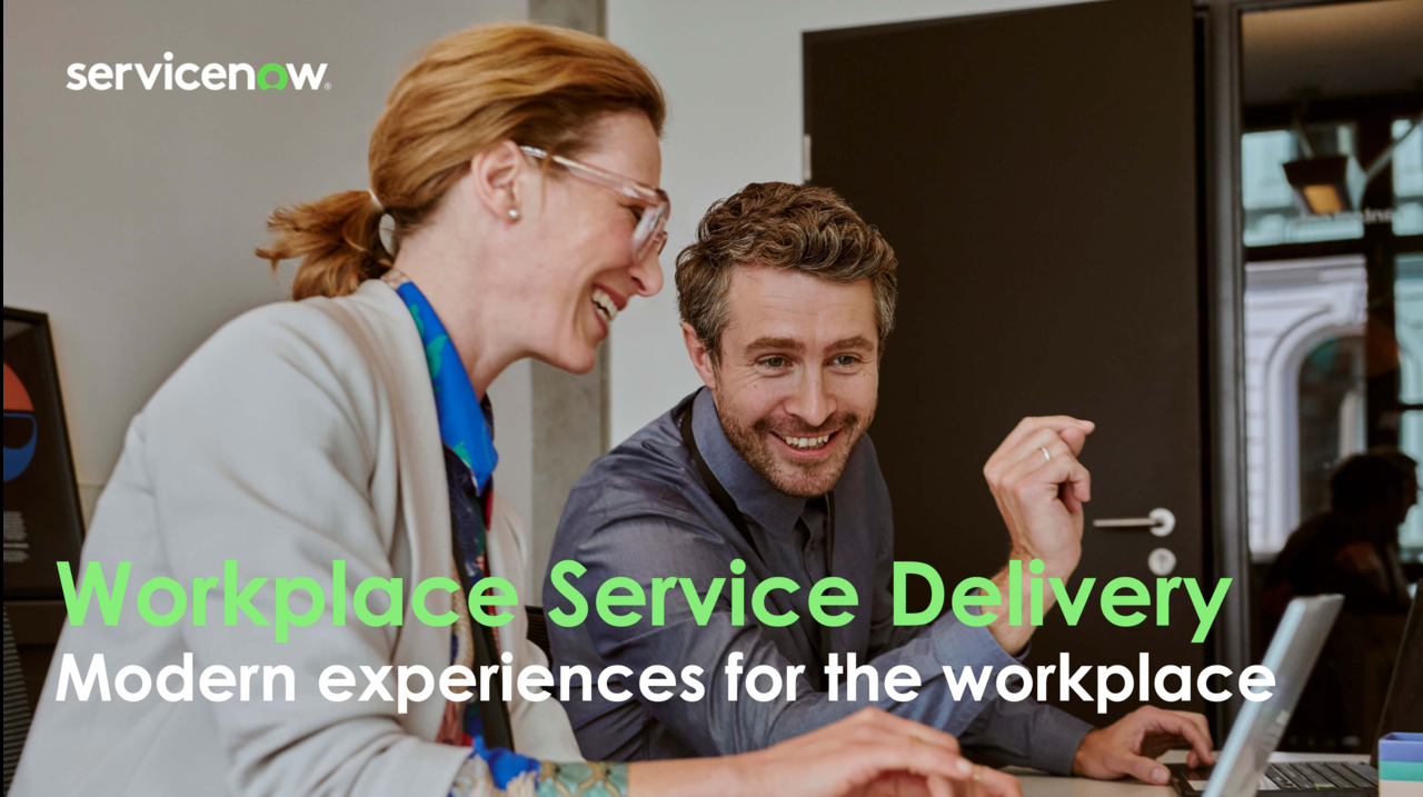 Workplace Service Delivery (WSD) || Knowledge & Tr... - ServiceNow ...