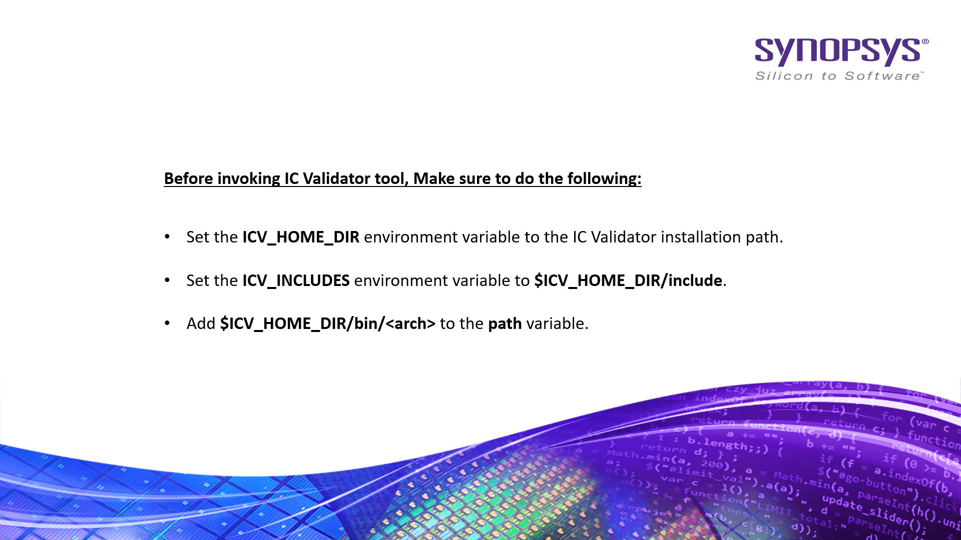 01 - How to setup IC Validator tool in your environment - IC Validator Technical Videos: DRC ...
