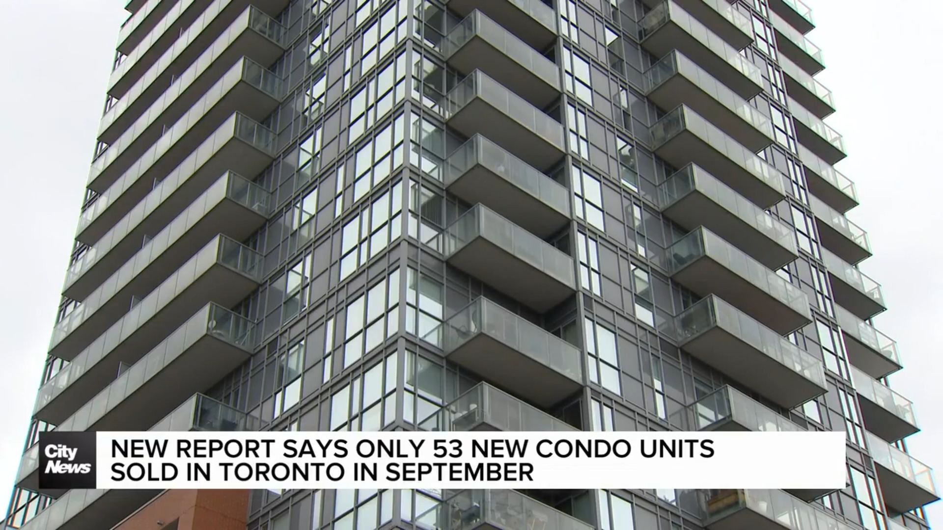 New report says only 53 new condo units sold in Toronto in September