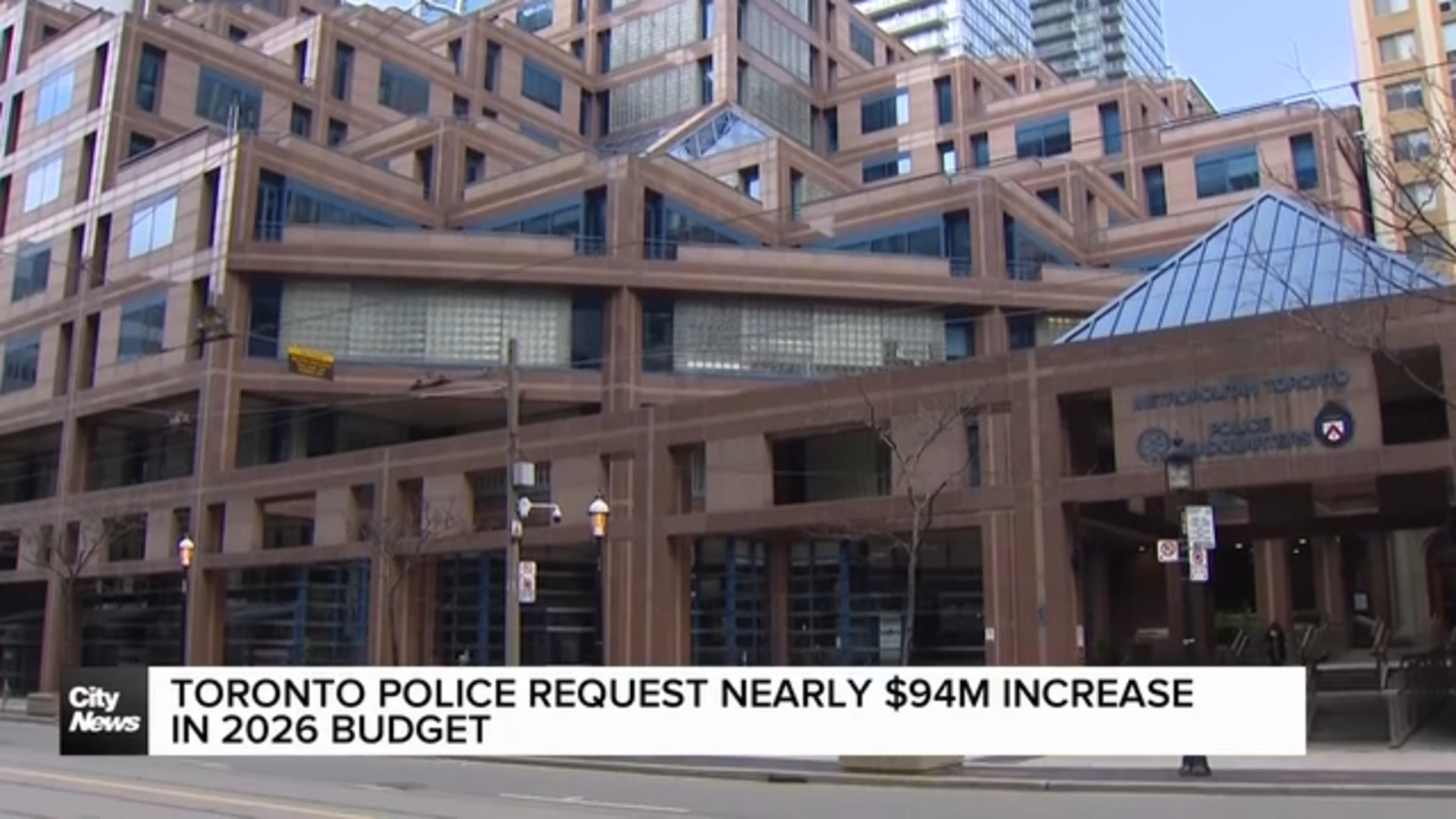 Toronto Police request $94M increase in 2026 budget