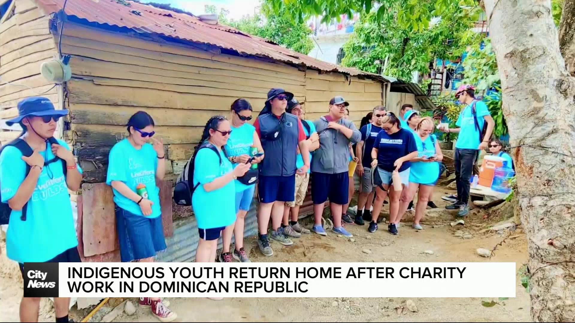 First Nations youth build house in the Dominican Republic