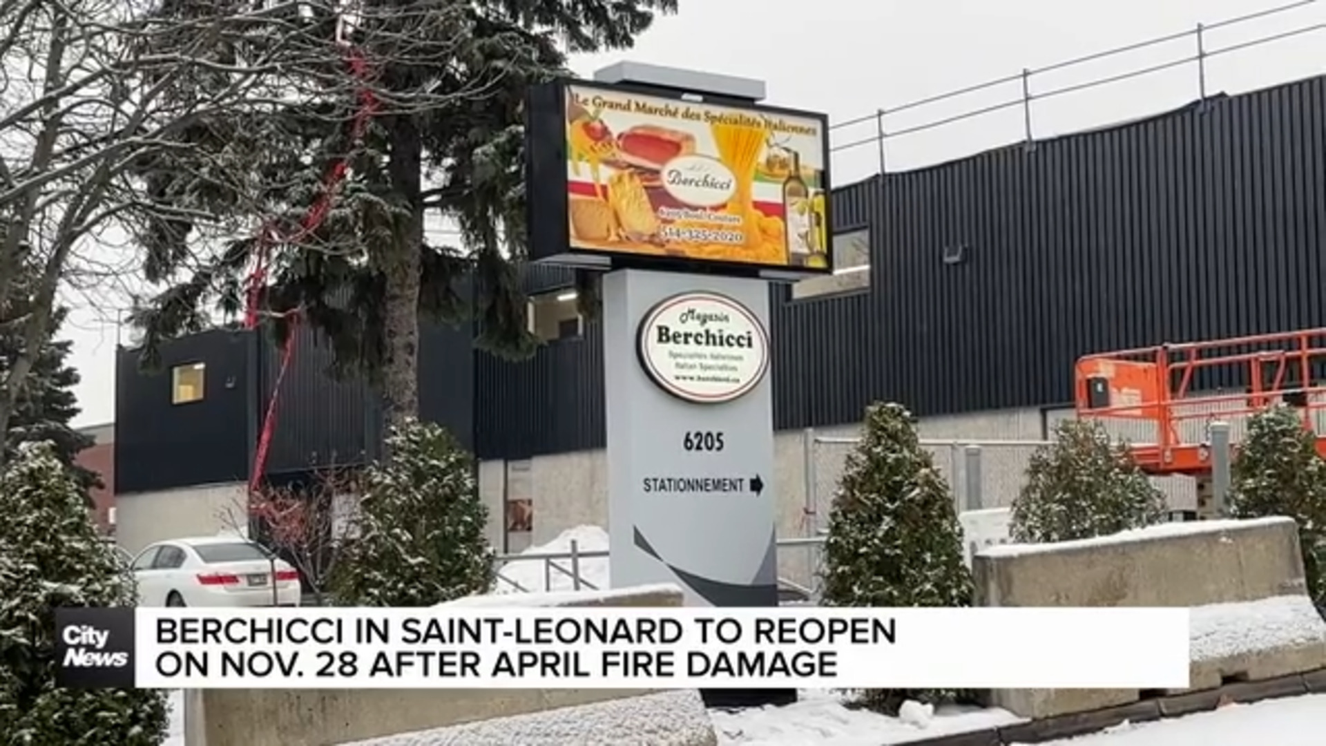 Berchicci in Saint-Leonard to reopen Nov. 28 after fire damage