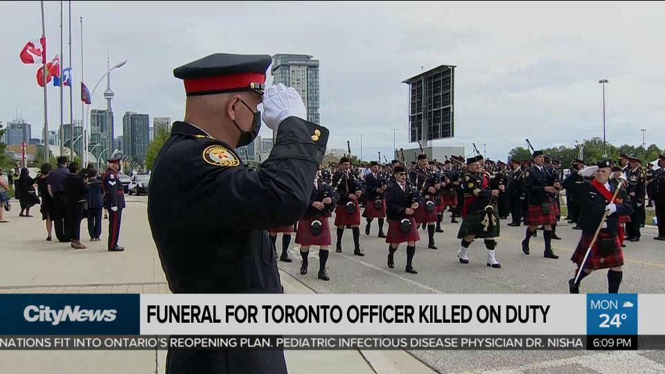 Funeral for Toronto police officer killed on duty