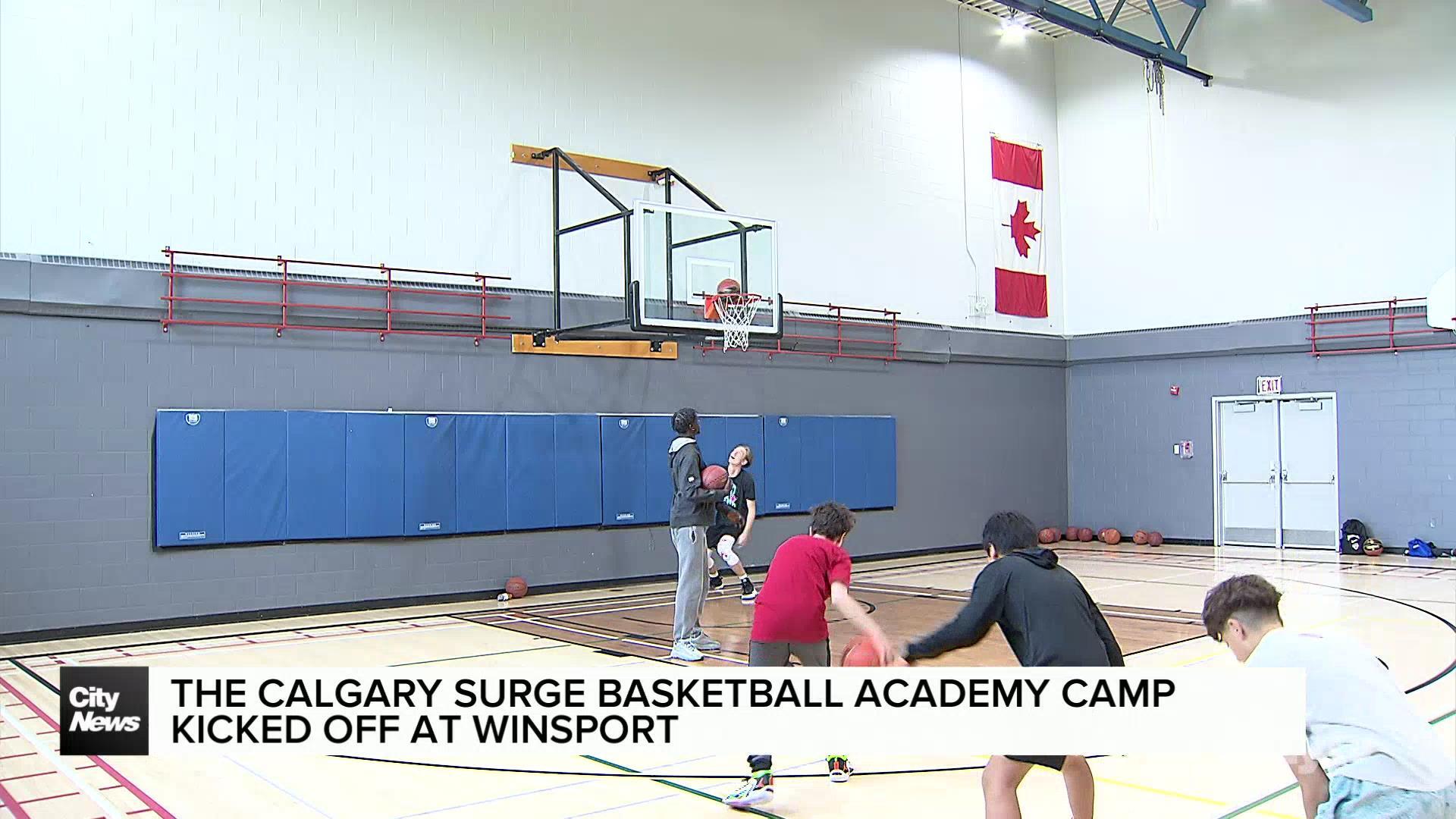 This Saturday was the Calgary Surge Basketball Academy Camp at Winsport.