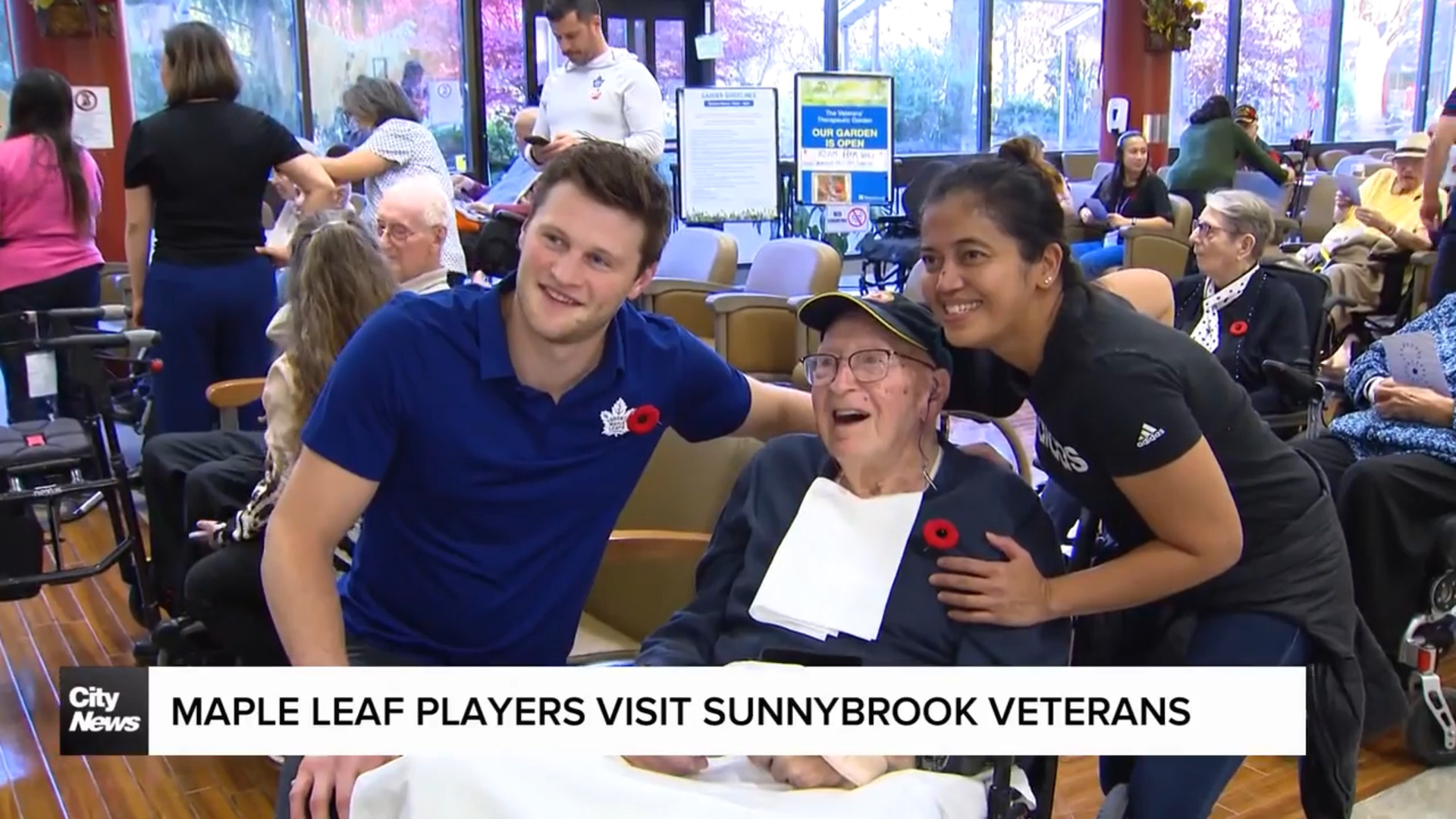 Toronto Maple Leaf players visit Sunnybrook veterans centre ahead of ...