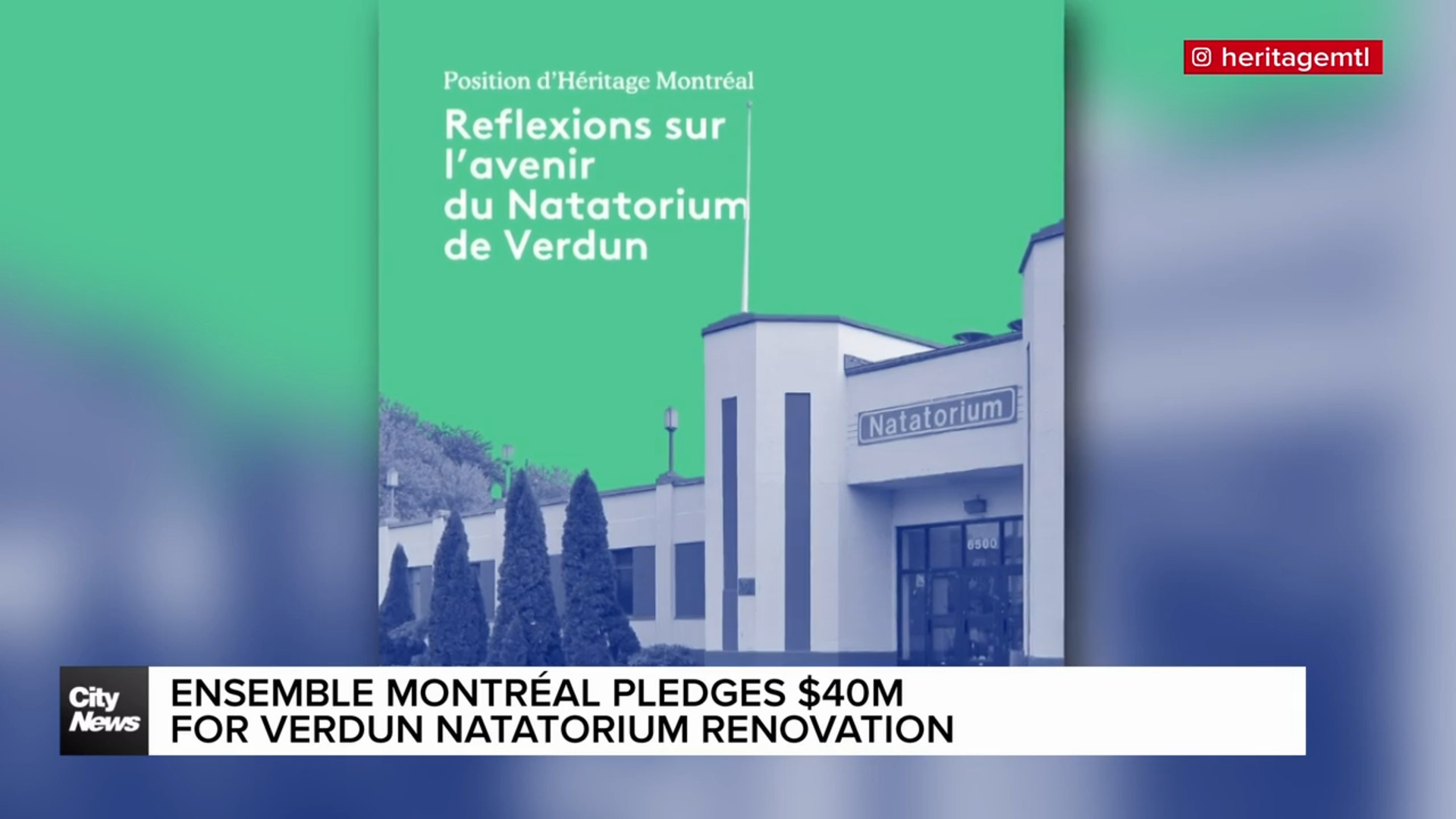 Ensemble Montréal pledges $40M for Verdun Natatorium renovation
