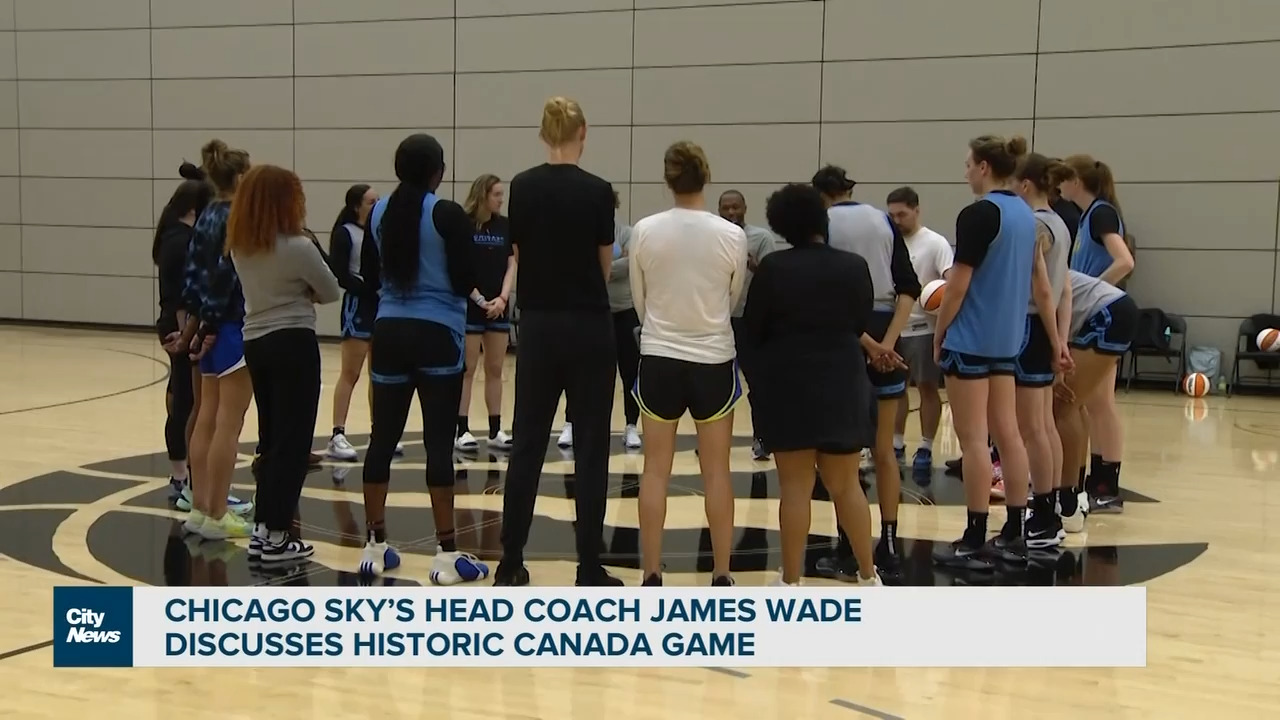 Chicago Sky head coach James Wade discusses first WNBA game in Canada ...