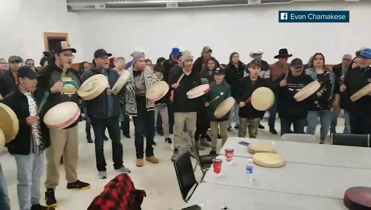 Video of Cree round dance misused by convoy