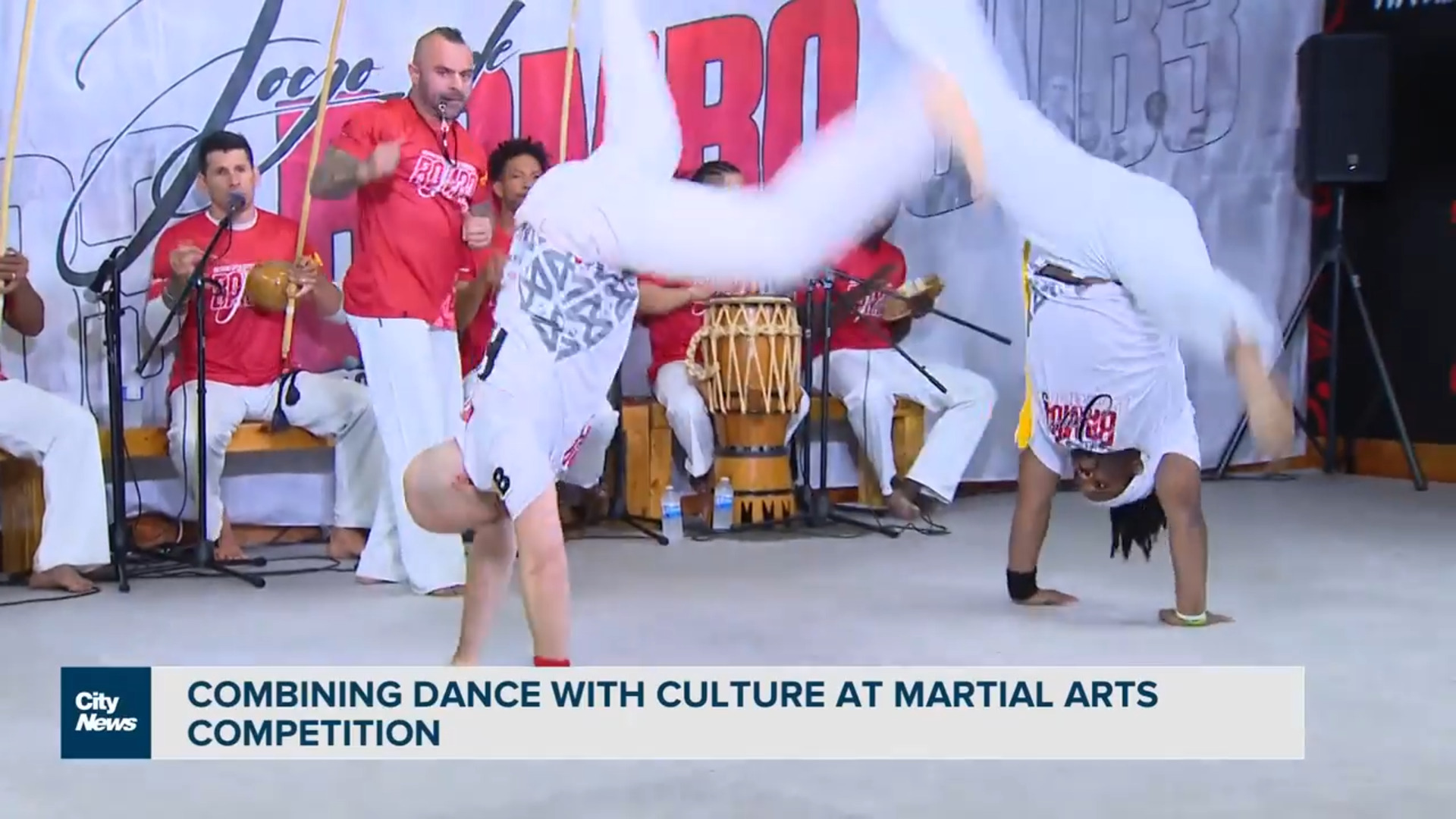 Combining dance with Afro-Brazilian culture at martial arts competition